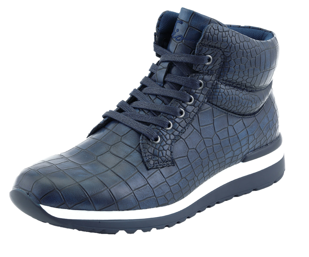 Navy High Top Sneakers | Ryder by Sio | Just Men`s Shoes – Just Men's Shoes
